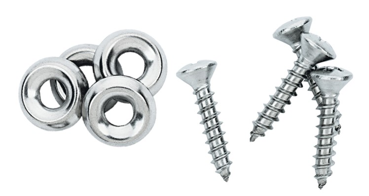 4 Pack #10 Saddle Screws 1" (L) 5mm OD With Washers Stainless Steel ⋆ ...