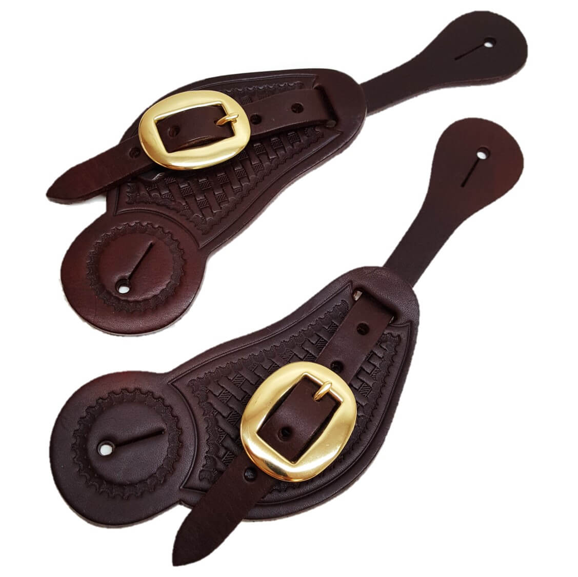Adult Western Spur Straps Leather W/ Brass Buckle ⋆ Saddles N Such | SMC