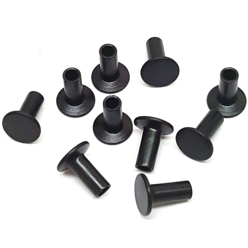 10 Pack Rivets Black Steel Tubular 5/16" (L) ⋆ Saddles N Such | SMC