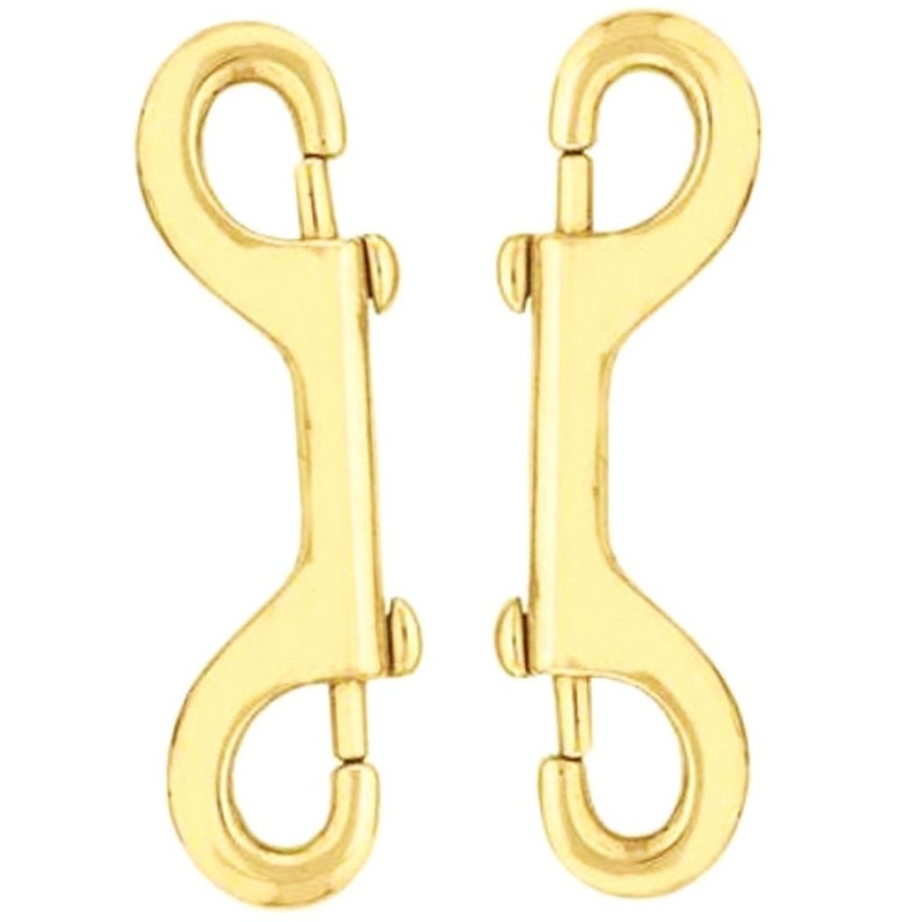 2 Pack Solid Brass Double Snap-4" ⋆ Saddles N Such | SMC