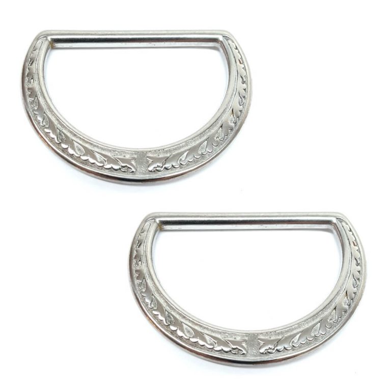 Western Saddle Dee 2-1/2" Stainless Steel Jeremiah Watt Floral 2 Pack ...