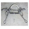5" Stainless Steel Twisted Wire Dog Bone Rope Nose Combo Hackamore/Gag ...
