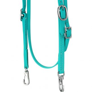 Teal Beta Biothane Browband Bridle and 8' Split Reins ⋆ Saddles N Such ...