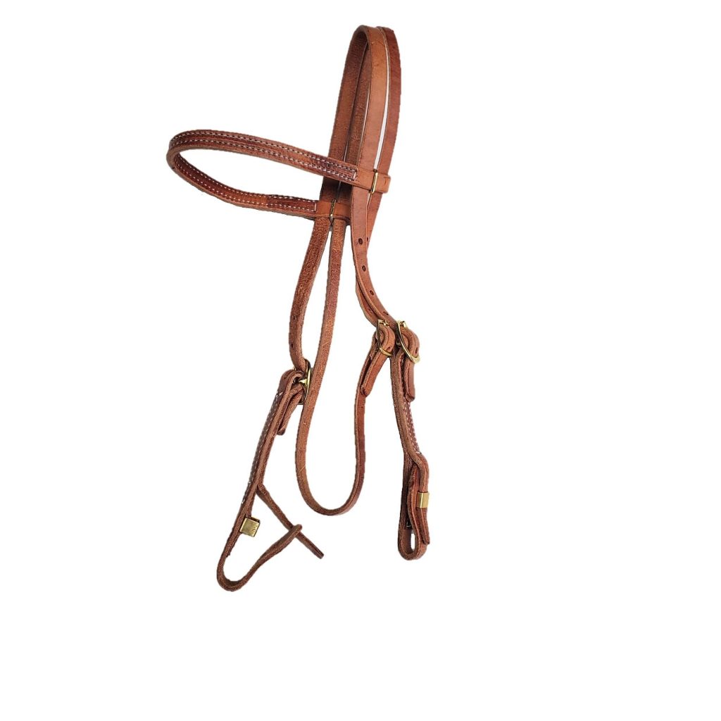 Herman Oak Brow Band Quick Change Bridle with Brass Hardware ⋆ Saddles ...