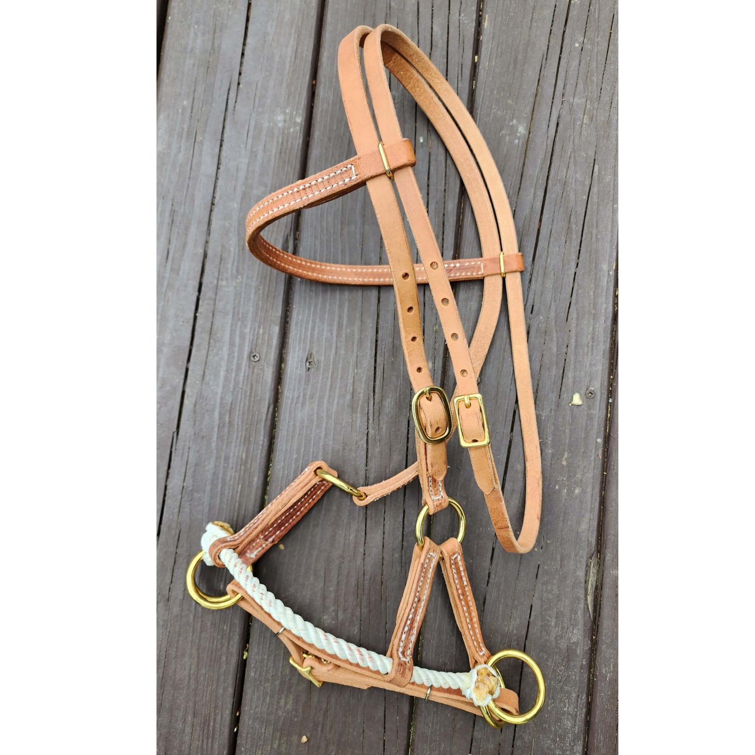 Western Horse Headstall Leather Single Rope Side Pull ⋆ Saddles N Such ...