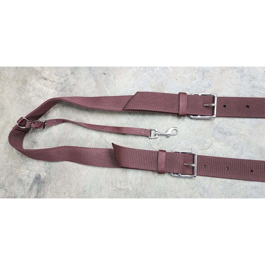 Western Saddle Brown Replacement Rear Cinch With Flank 2" Straps Combo ...
