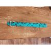 Teal Biothane Dog Collar with Paws & Dog Bone ⋆ Saddles N Such | SMC
