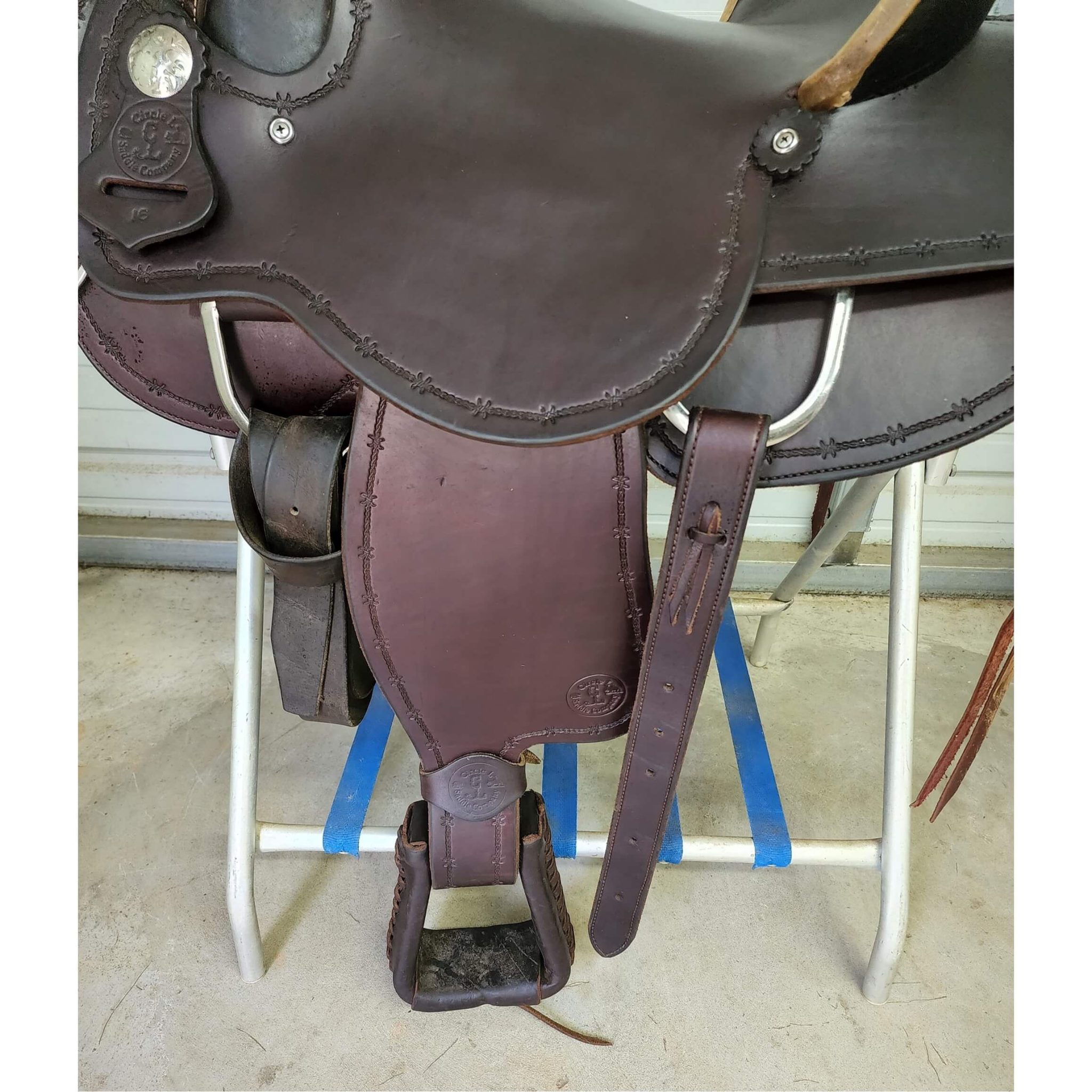 Used 16" Wade Tree Slick Seat Hard Tail Roper Dark Oil Color/ by Circle ...